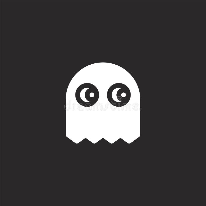 Pacman Ghost Icon. Filled Pacman Ghost Icon for Website Design and ...
