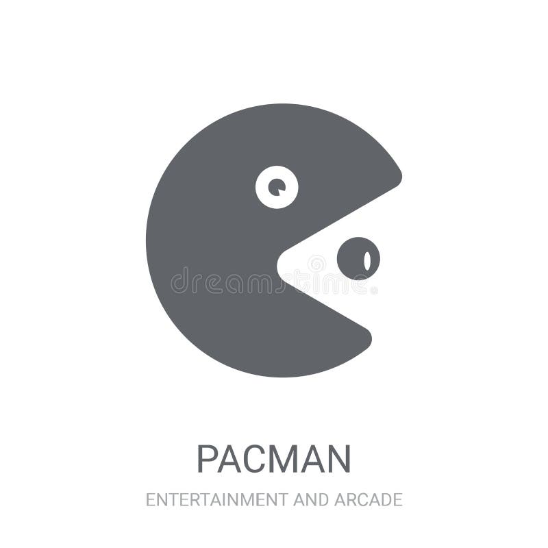 Pacman Icon. Trendy Pacman Logo Concept on White Background from ...