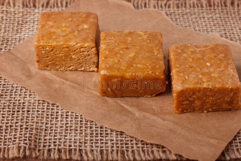 Pacoca - Brazilian Candy of Ground Peanut Stock Image - Image of ...