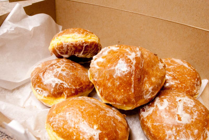 Paczkis in a box. stock photo. Image of polish, multiples - 23521178