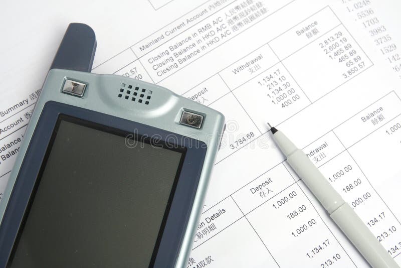 PAD and business report stock image. Image of calendar - 7833709