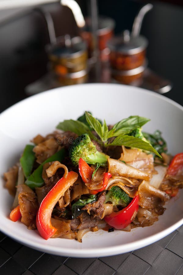 Pad Kee Mao Thai Dish stock photo. Image of cooked, mixed - 38751954