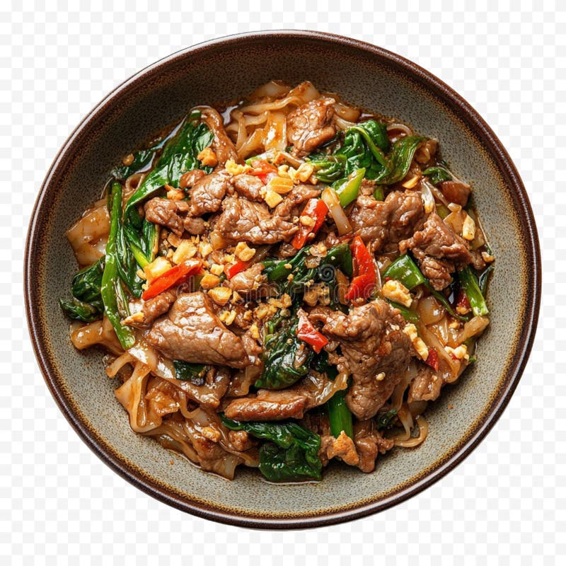 Pad Kra Pao stock illustration. Illustration of table - 341485034