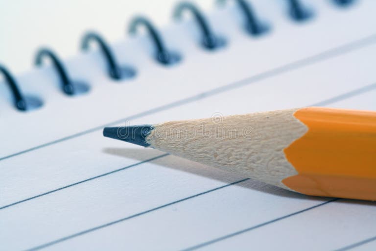 Pad and Pencil stock photo. Image of draw, lead, notes - 463458