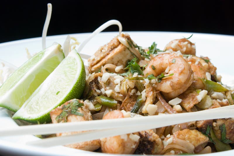 Pad Thai stock photo. Image of seafood, asian, fine, food - 51942832