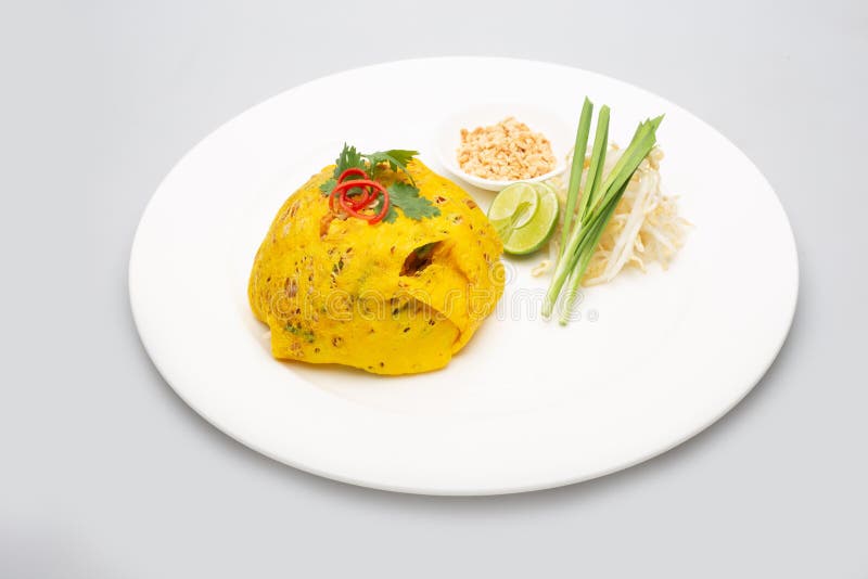 Pad Thai and Wrapped in Egg.thai Food Stock Photo - Image of fried ...