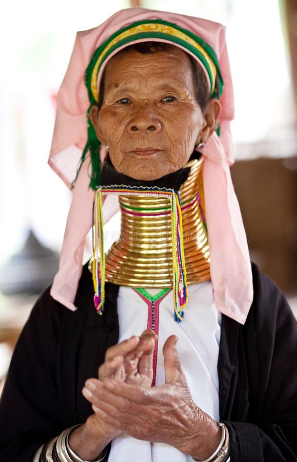 Padaung Tribe woman editorial stock photo. Image of factory - 18447608