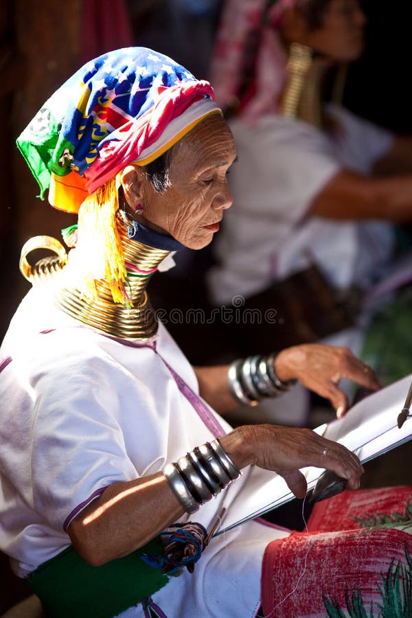 Padaung Women From Kayar,Myanmar Editorial Image - Image of exotic ...