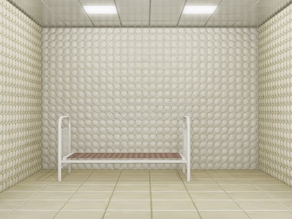 Padded room stock illustration. Illustration of nuthouse - 24108781