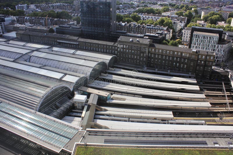 Paddington Station Rooftop Over View Stock Photo - Image of royal ...