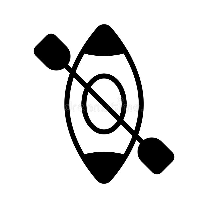 Paddle into Adventure with Our Awesome Canoe Vector Icon Stock Vector ...