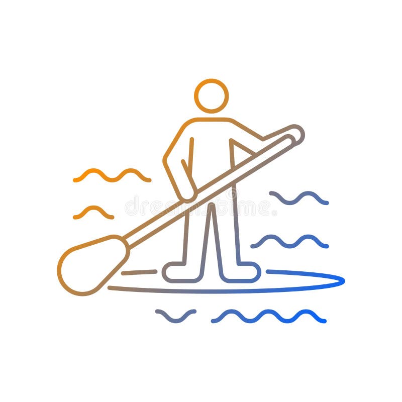 Paddle Board Line Drawing Stock Illustrations – 121 Paddle Board Line ...