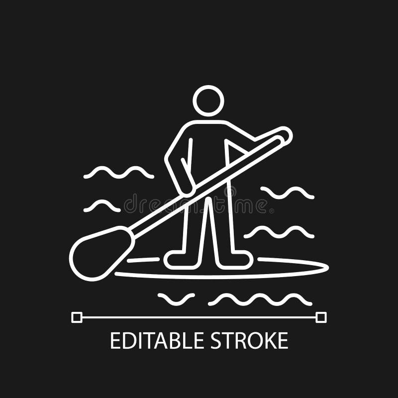 Paddle Board Line Drawing Stock Illustrations – 101 Paddle Board Line ...