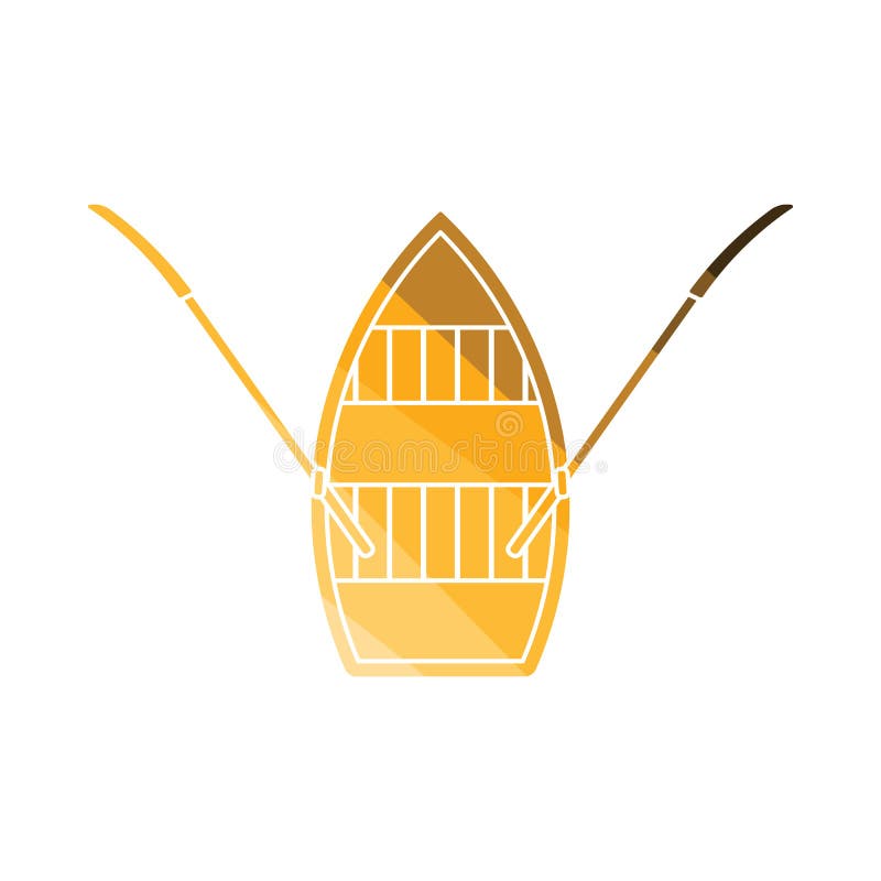 Paddle boat icon stock vector. Illustration of stencil - 146172152