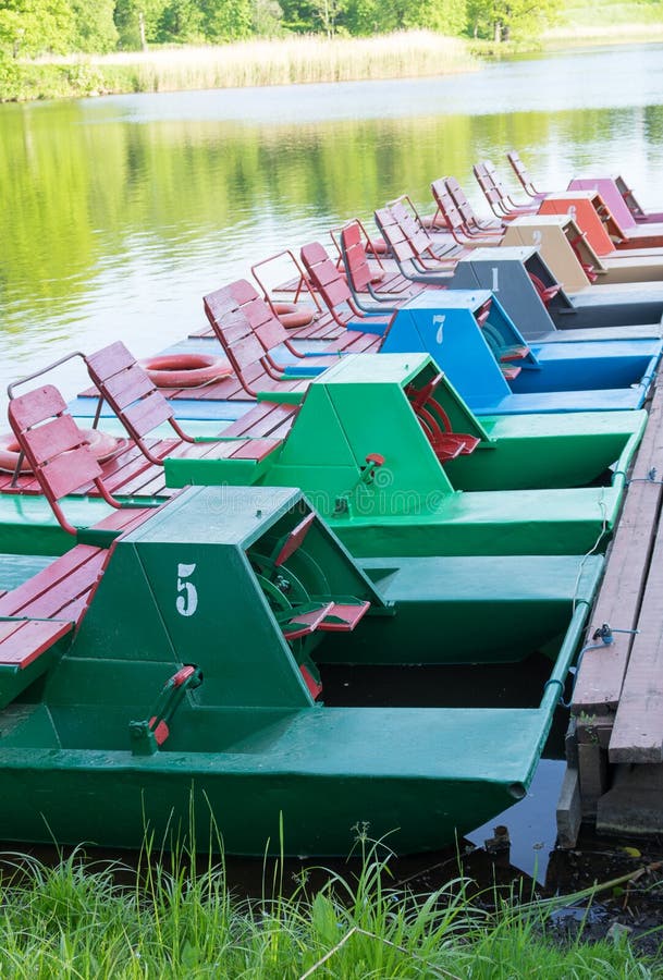 Paddle Boats stock photo. Image of calm, object, relaxation - 61939544