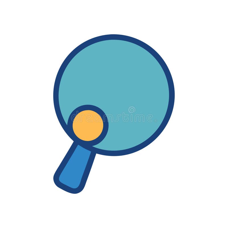Paddle Icon for Table Tennis Stock Vector - Illustration of tennis ...