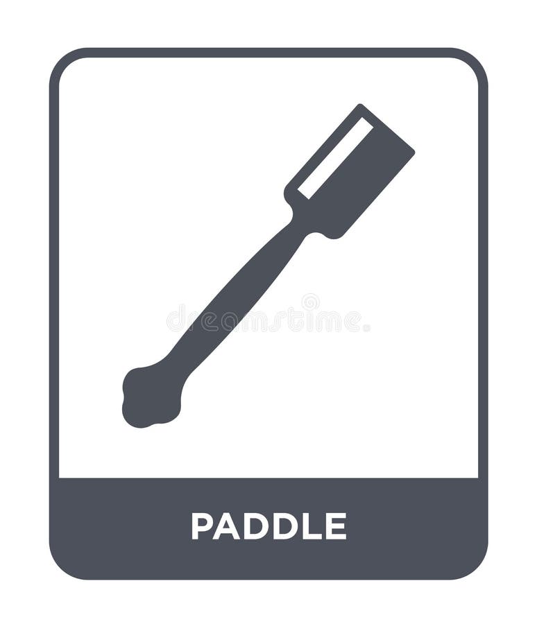 Paddle Icon in Trendy Design Style. Paddle Icon Isolated on White ...