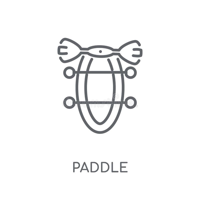 Paddle Linear Icon. Modern Outline Paddle Logo Concept on White Stock ...