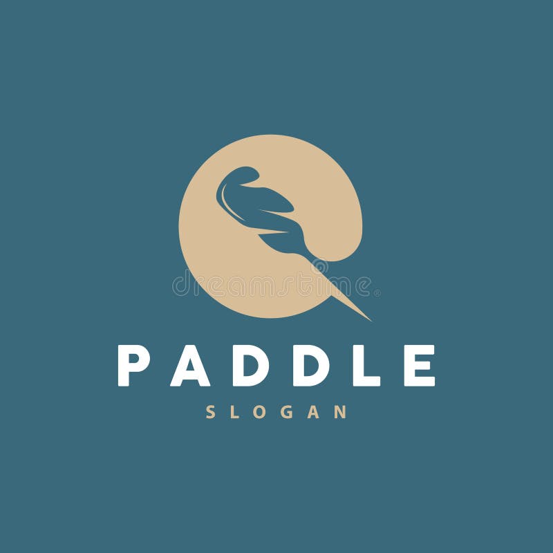 Paddle Logo, Boat Paddle Design Vector Illustration Symbol Simple ...