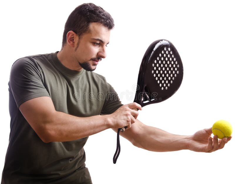 Paddle Master and How To Serve Stock Image - Image of match, human ...