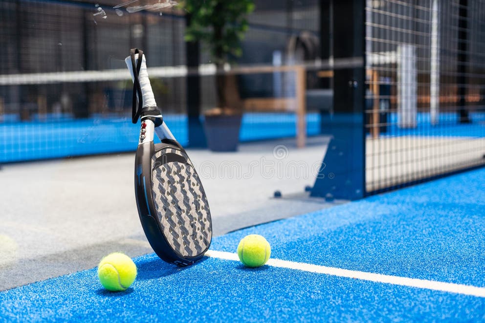 Paddle Objects on Blue Turf Stock Image - Image of healthy, balls ...