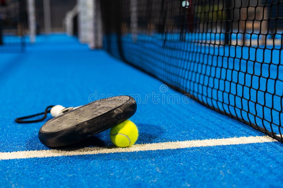 Paddle Objects on Blue Turf Stock Image - Image of match, championship ...