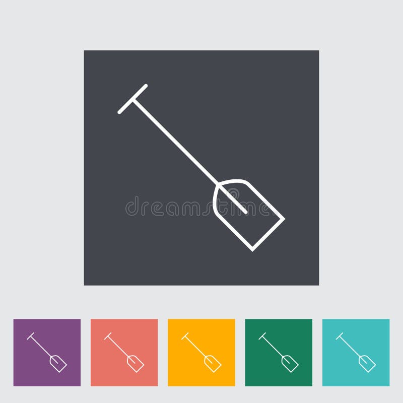 Paddle stock vector. Illustration of water, sport, handle - 93393192