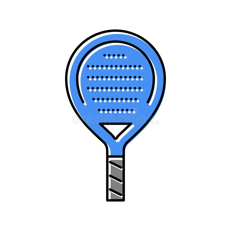 Paddle Racket Color Icon Vector Illustration Stock Vector ...