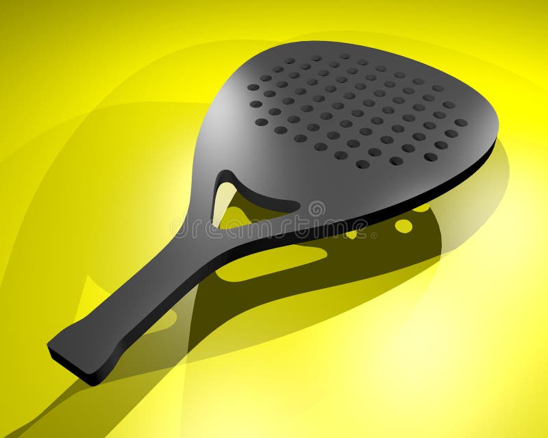 Paddle racket stock illustration. Illustration of render - 52353301