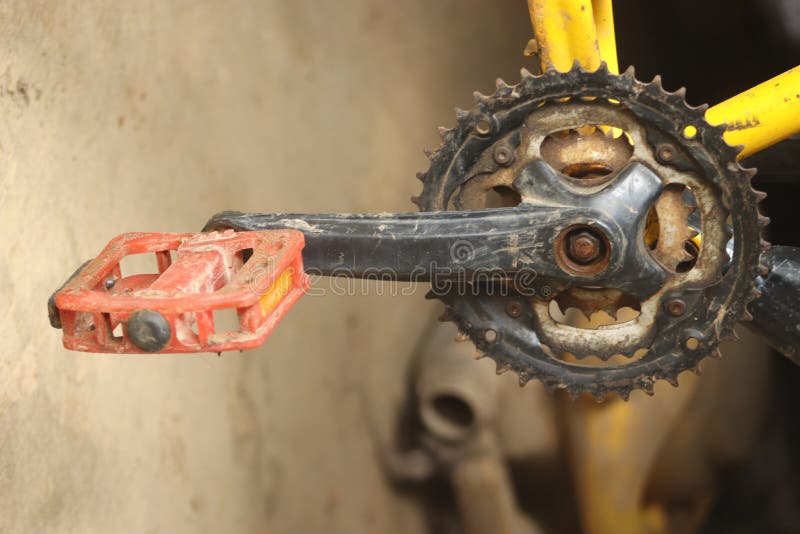 Paddle Set of an Old Bicycle Stock Image - Image of tire, wood: 227406889