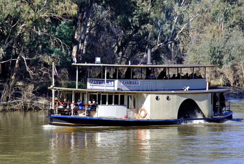 Paddle Steamer EMMYLOU, Port of Echuca, the Murray River, Victoria ...