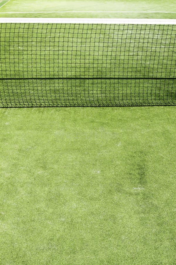 Paddle Tennis Green Grass Camp Field Texture Stock Photo - Image of ...