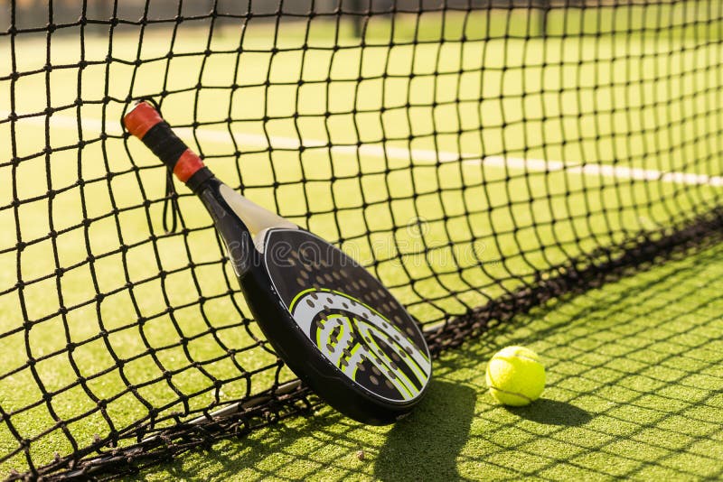Paddle Tennis Objects and Court. Stock Photo - Image of competition ...
