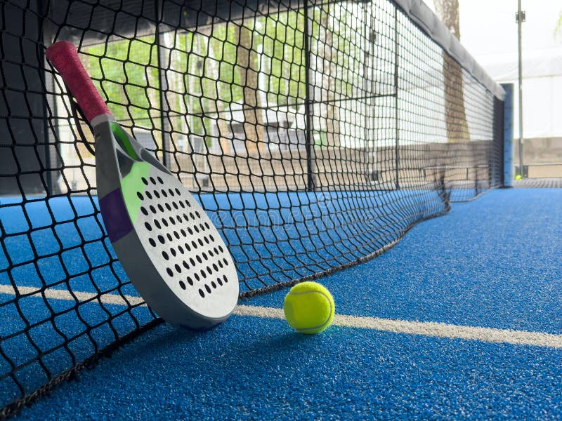 Paddle Tennis Objects and Court. Stock Photo - Image of healthy ...