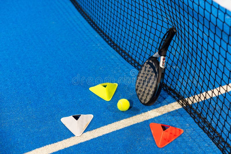 Paddle Tennis Objects and Court. Stock Photo - Image of play, athlete ...