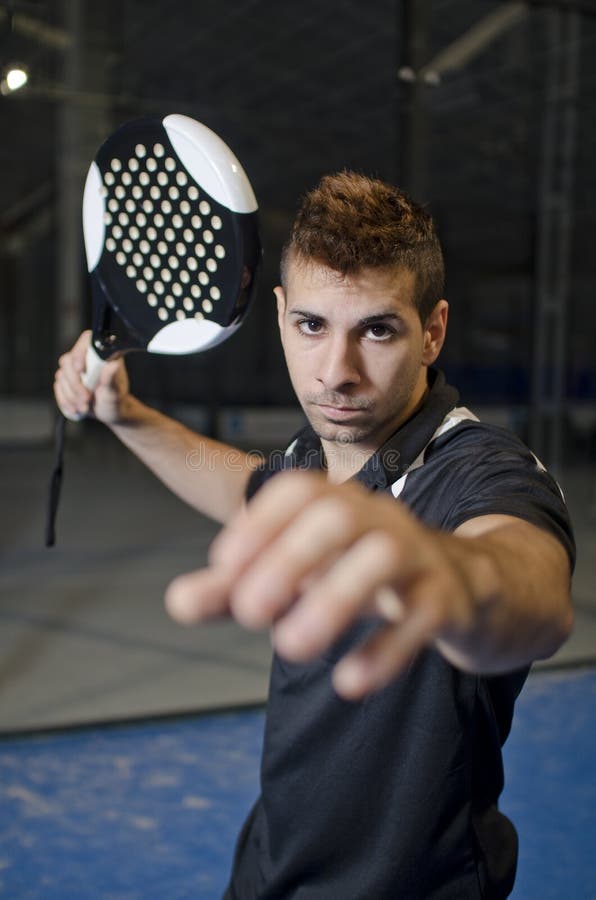 Paddle tennis player stock image. Image of portrait, team - 35089693