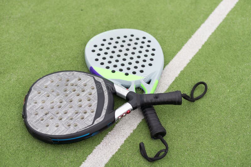Paddle Tennis Racket and Ball Stock Image - Image of paddle, concept ...