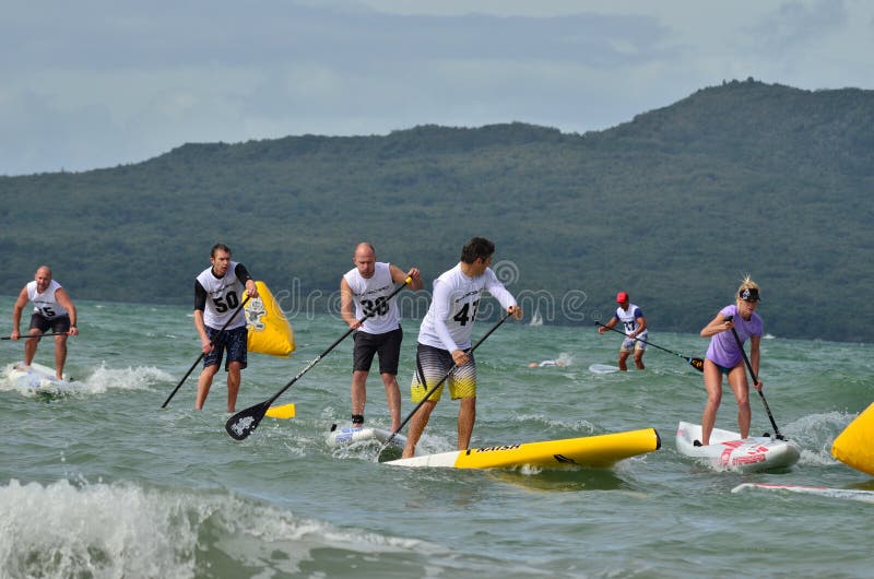 Paddleboard Race editorial stock photo. Image of women - 24124818