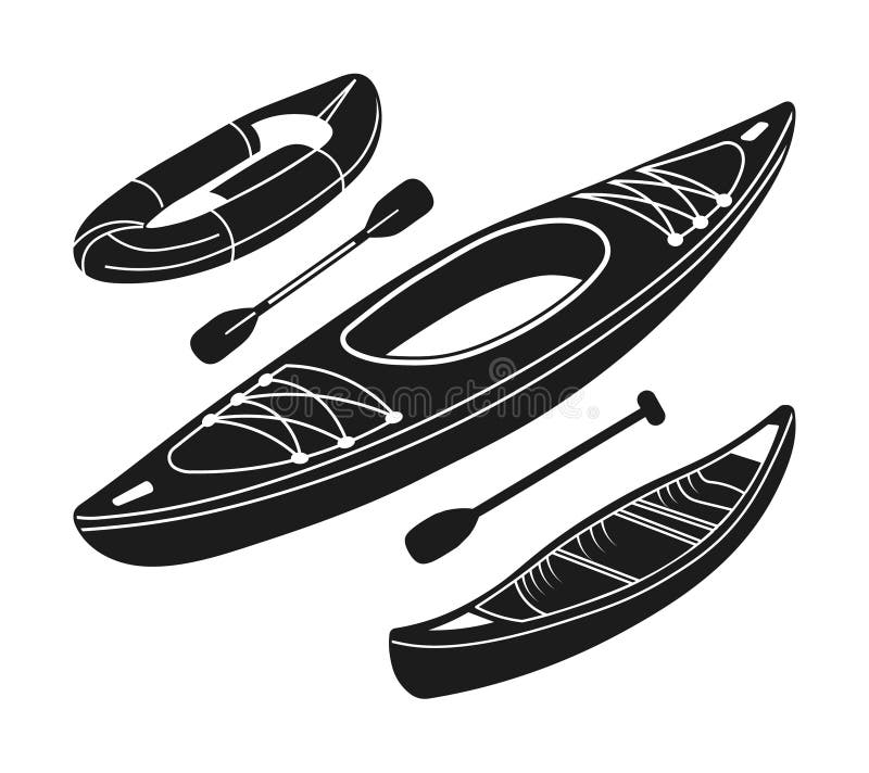 Paddleboard SVG, Paddle Board Vector Silhouette, Kayaks, Canoe, and ...