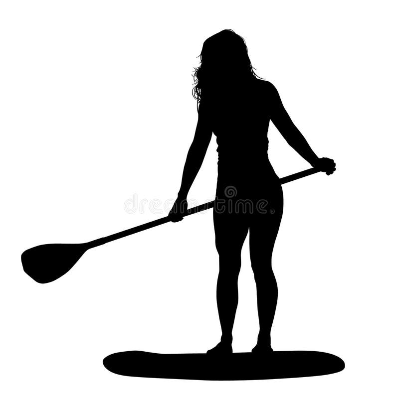 Paddleboarding Vector Eps Illustration by Crafteroks Stock Vector ...