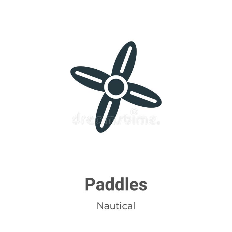 Paddles Vector Icon Sign Symbol Stock Vector - Illustration of design ...