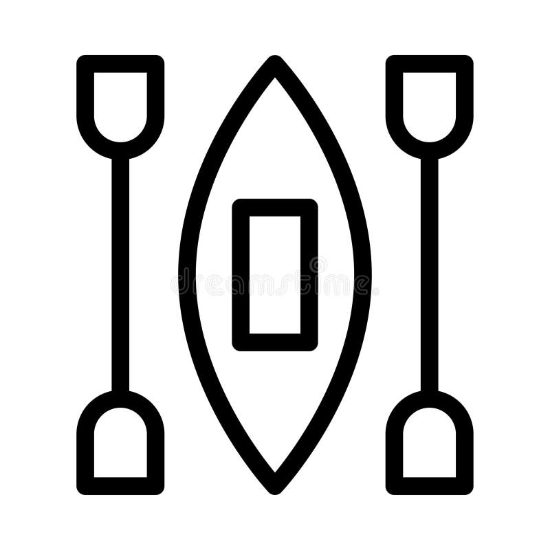 Paddles Icon In Trendy Design Style. Paddles Icon Isolated On White ...