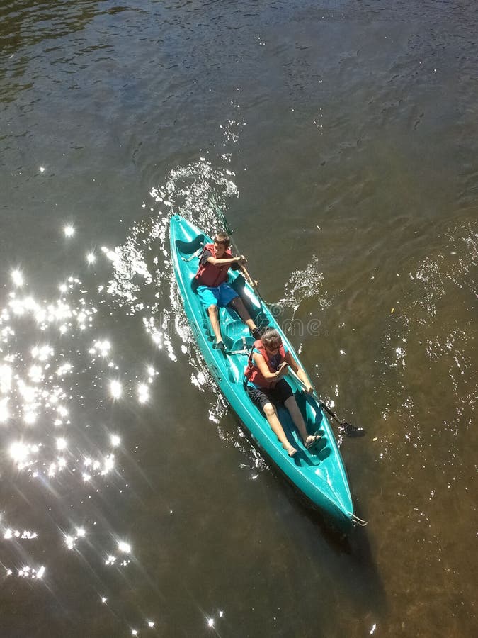 Paddling stock photo. Image of river, water, blue, dordogne - 323587564