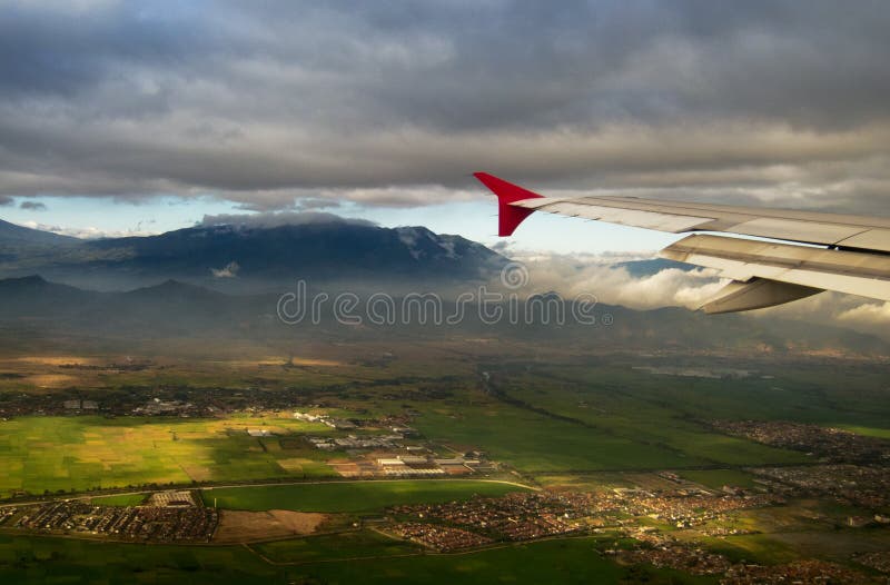 The Paddy Field stock photo. Image of high, airplane - 36377858