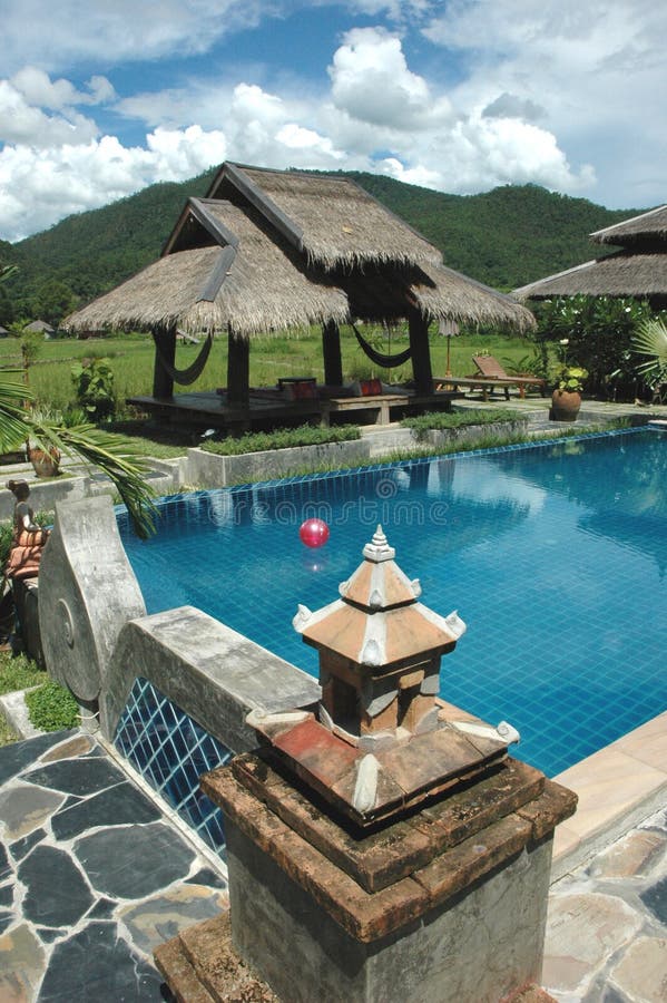 Paddy Pool Hut stock photo. Image of country, ceramic - 7029444