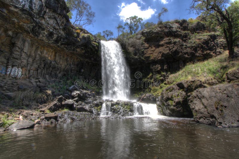 Leichhardt Falls is a Plunge Waterfall on the Leichhardt River Stock ...