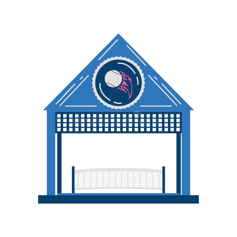 Padel court game stock vector. Illustration of activity - 301690393