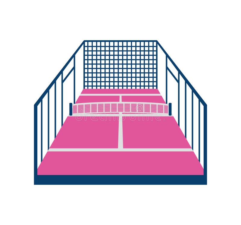 Padel court illustration stock vector. Illustration of court - 301690443