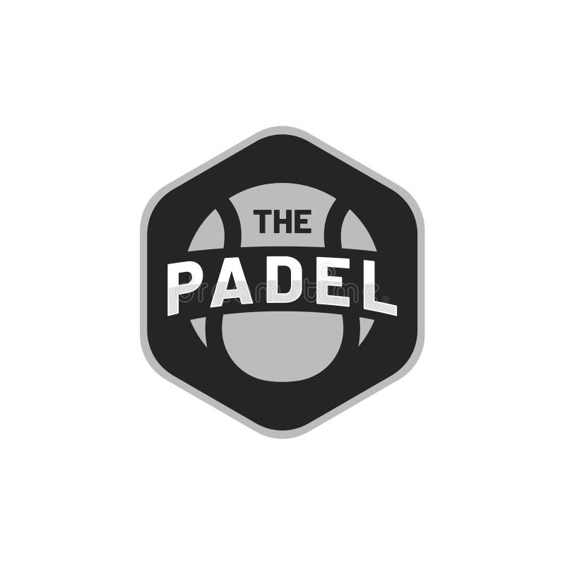 The PADEL logo design stock illustration. Illustration of recreation ...