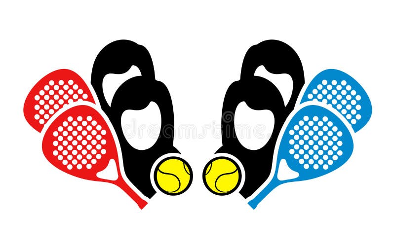 Padel match icon stock vector. Illustration of court - 130419800